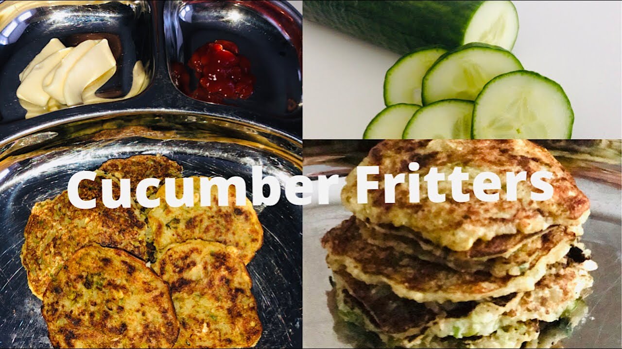 Cucumber fritters | 5 Minute Snack | Breakfast / Snack Recipe - YouTube