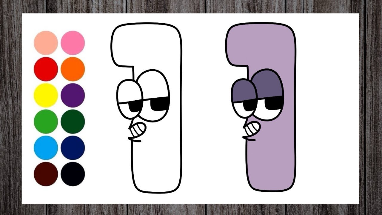 Number Lore Drawing | How to Draw Number Lore 1 Easy for Kids and ...