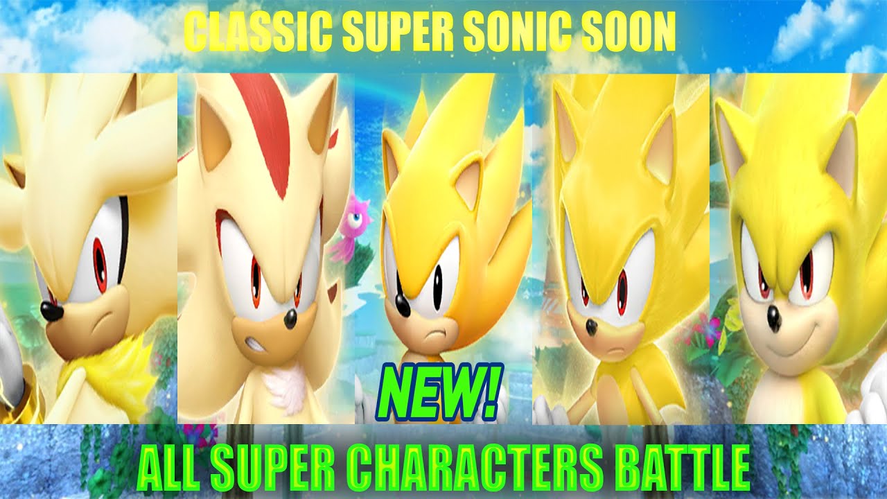 Sonic Forces - Classic Super Sonic New Super Runner Coming Soon - All ...