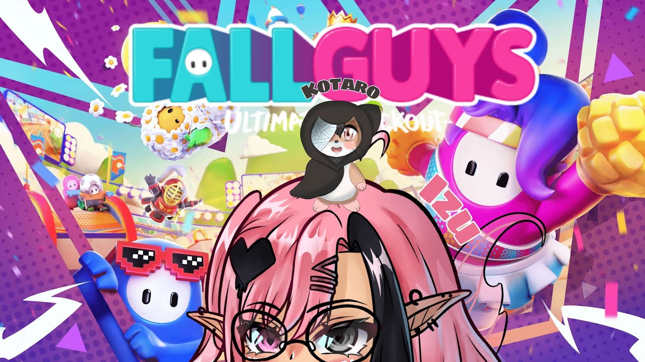 【Fall Guys: Ultimate Knockout】free falling w a cute hamster / @Kurumi ...