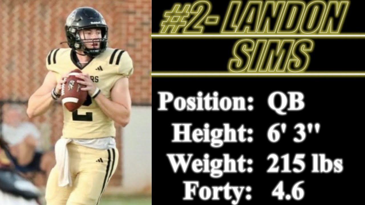 2025-Street Light Recruiting- JUCO- QB- LANDON SIMS (6' 3”- 215 Lbs ...