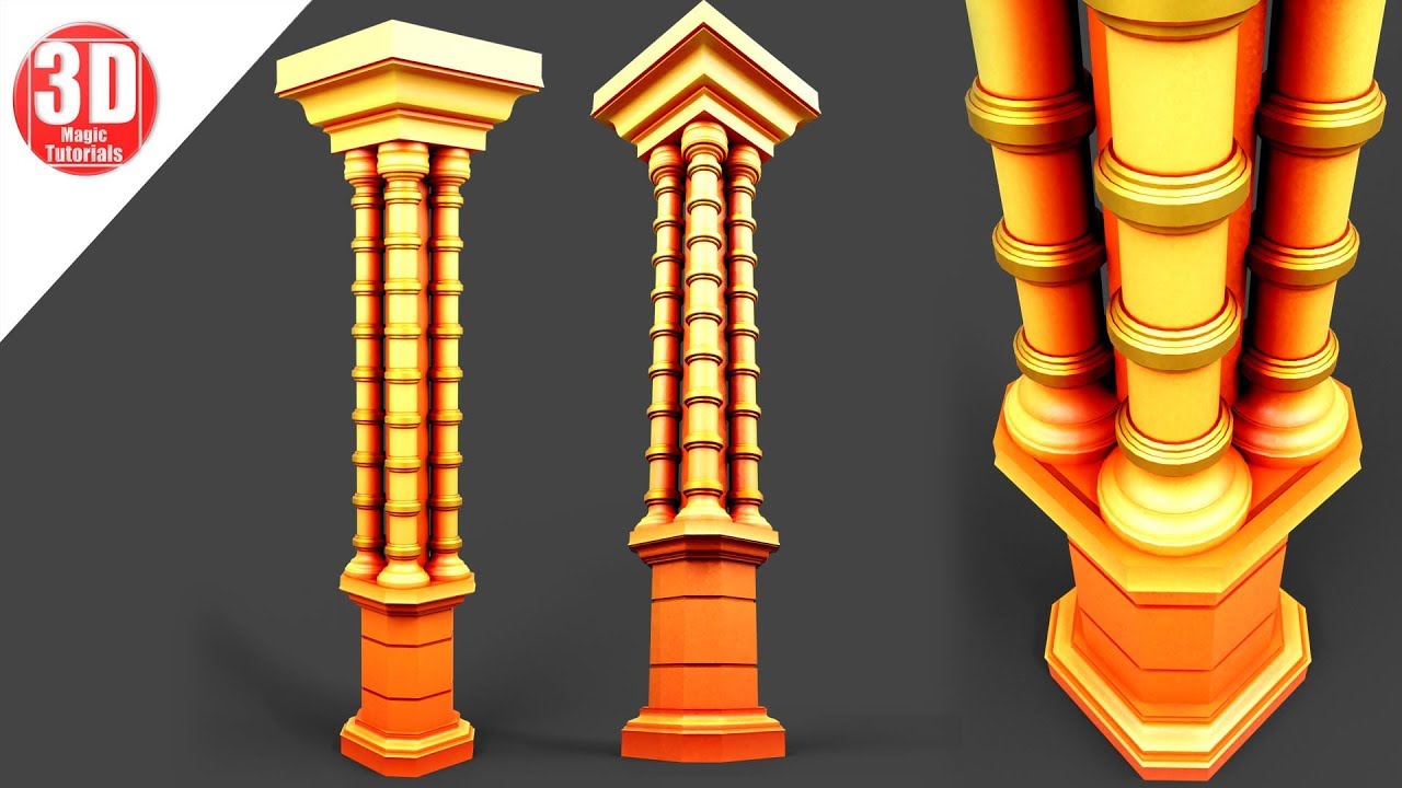 Blender 2.82 _ Create a Pillar | Easy modelling - YouTube