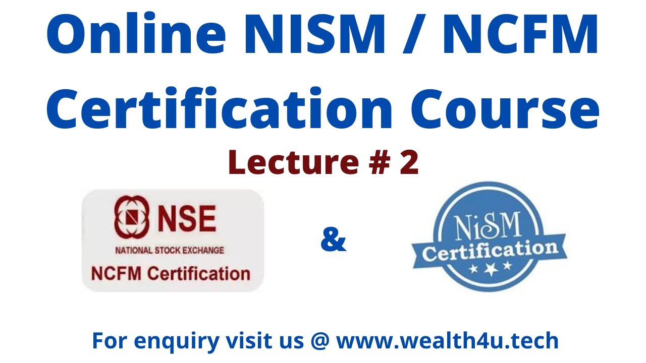 #NISM / #NCFM Complete Online Course. Part #2 Full Stock Market Course ...