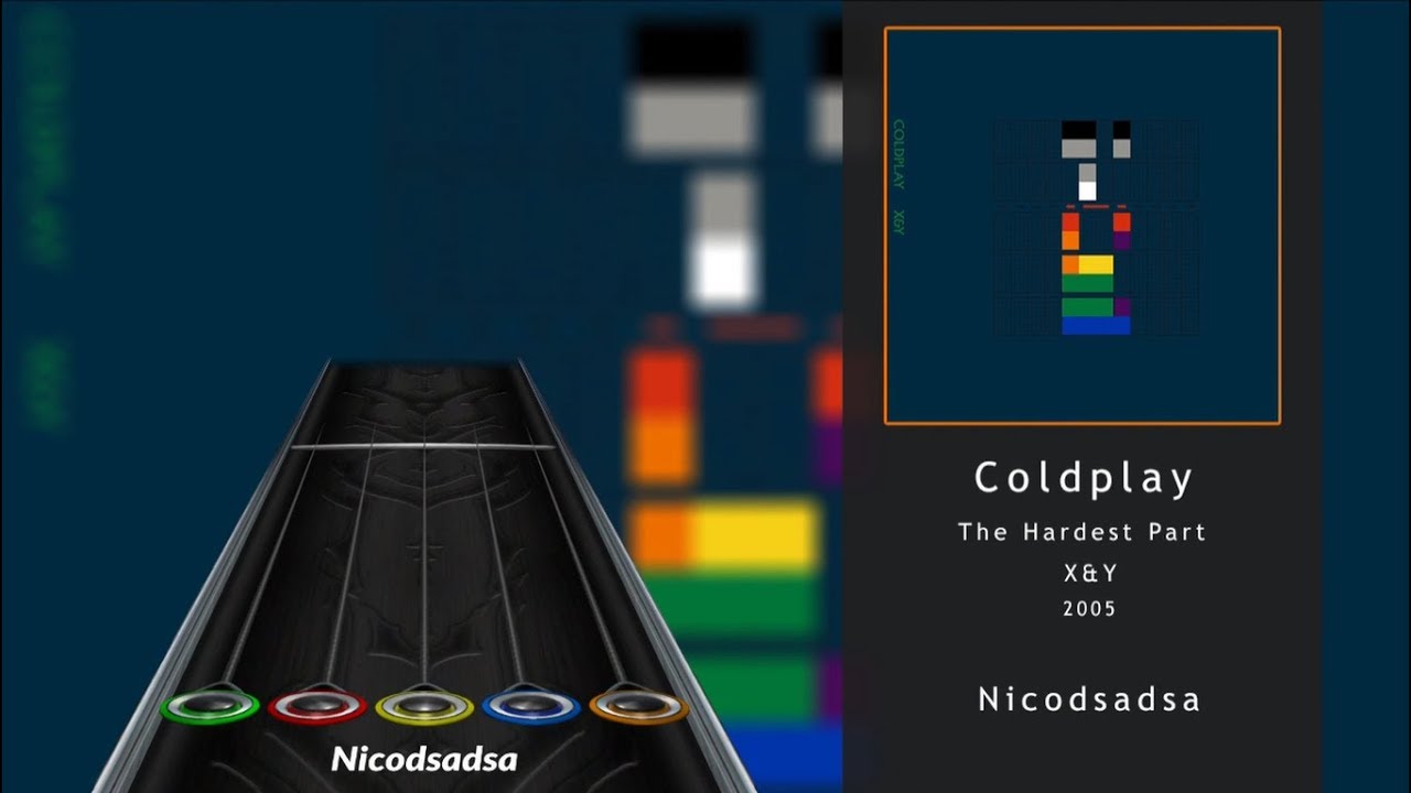 Coldplay "The Hardest Part" (Clone Hero | Custom Chart) Preview - YouTube
