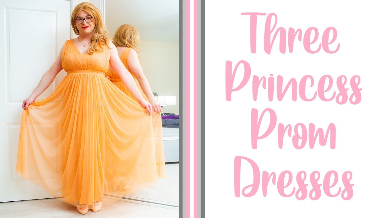 Three Princess Prom Dresses - Genderfluid Demigirl - YouTube