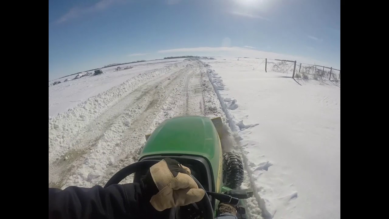 How to blade snow: Part 2 - YouTube