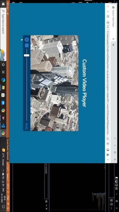 Custom Video Player Using Html Css And Javascript Shorts Javascript