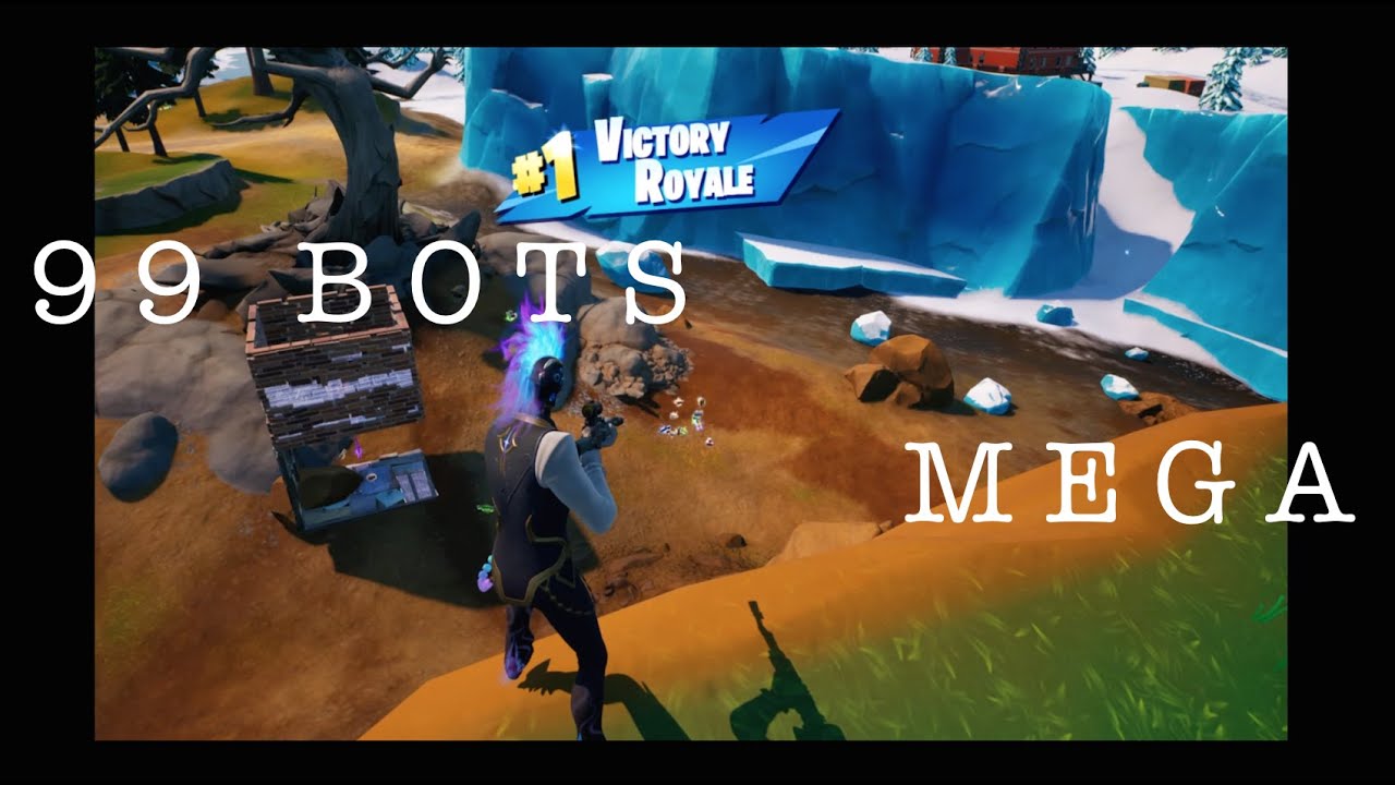 [ultrawide] fortnite gameplay: br solo 99 bots ai practice | 99 bots ...