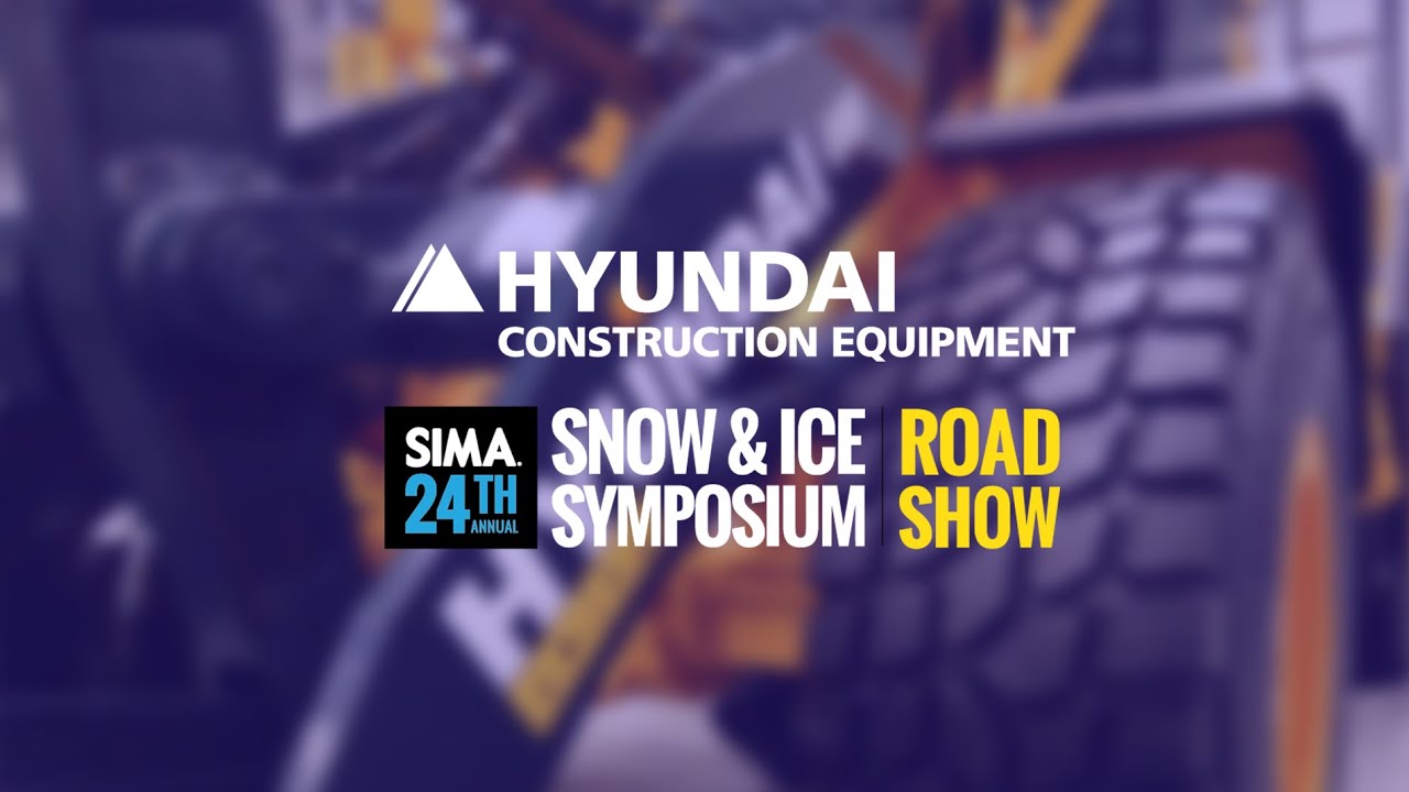 Hyundai HL955A Wheel Loader with MetalPless Snow Plow at the 2021 SIMA ...