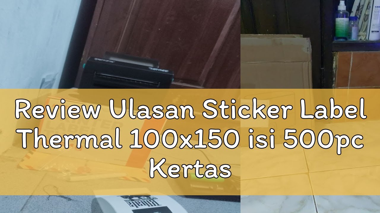 Review Ulasan Sticker Label Thermal 100x150 isi 500pc Kertas Stiker ...
