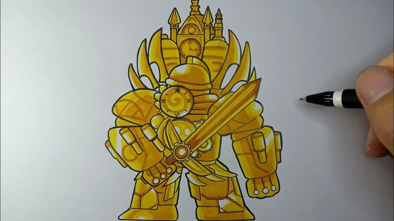 How To Draw Titan Clockman update V2 Mini Very Easy - YouTube