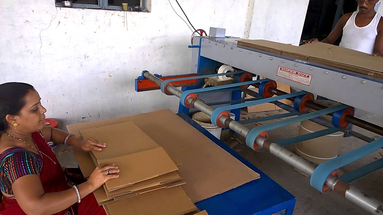 SIDE FLAP PASTING MACHINE VIDEO - YouTube