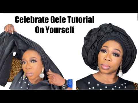 How To Tie Celebrate Style Gele Headwrap On Yourself With Explanation