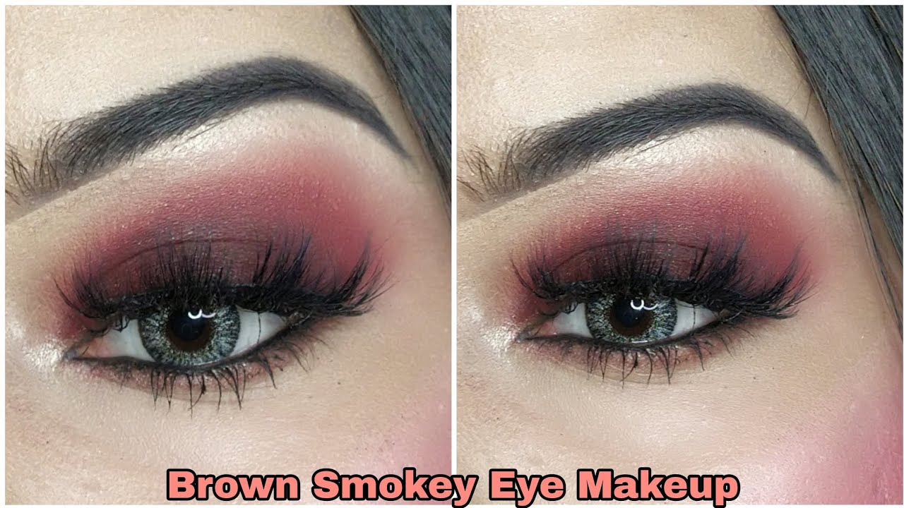 How to do Brown Smokey Eye Makeup Tutorial Step By Step in detailed ...