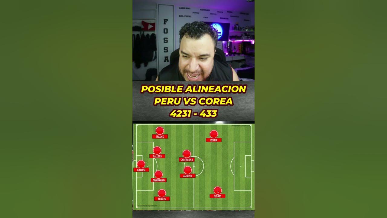 ASI JUGARIA PERU VS COREA! 4231- 433 #seleccionperuana #reynoso #PeruvsCorea - YouTube