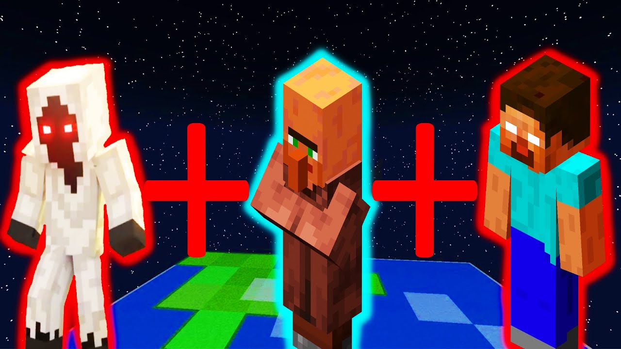 Entity 303 + Villager + Herobrine = ??? - YouTube