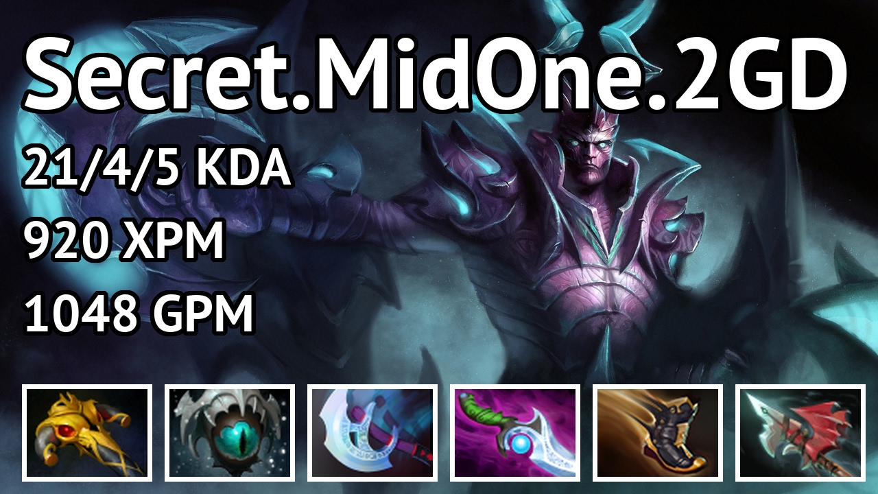 Dota Memories Secret.MidOne.2GD - Terrorblade highlights - Game ...