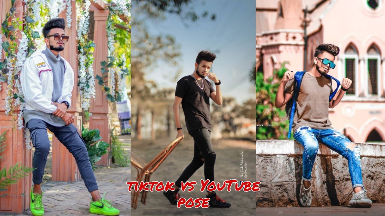 Tik Tok vs YouTube pose 🤣🤣 neww pose 2020 - YouTube