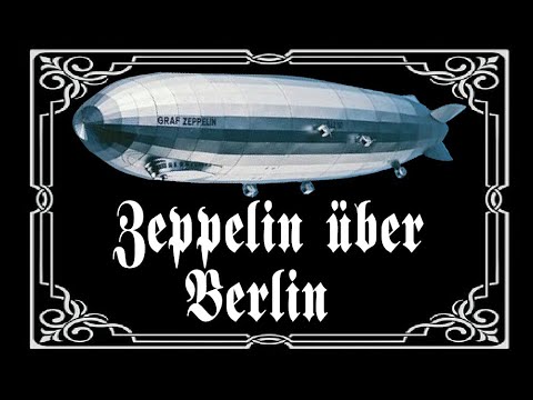 Deutsches Reich in Farbe (1909) - Der erste Zeppelin über Berlin - YouTube