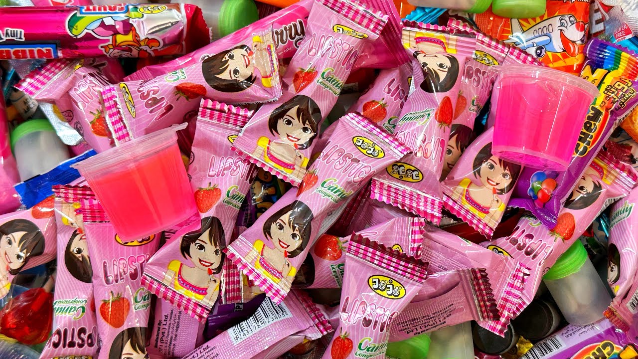 Satisfying Video | Yummy Rainbow Lipstick Candies with Glitter ...