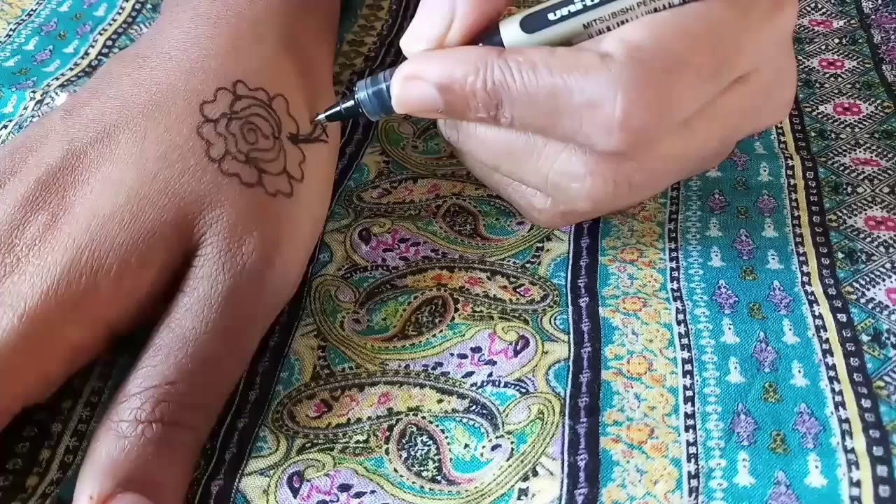TEMPORARY INSTANT TATOO ON HAND - YouTube