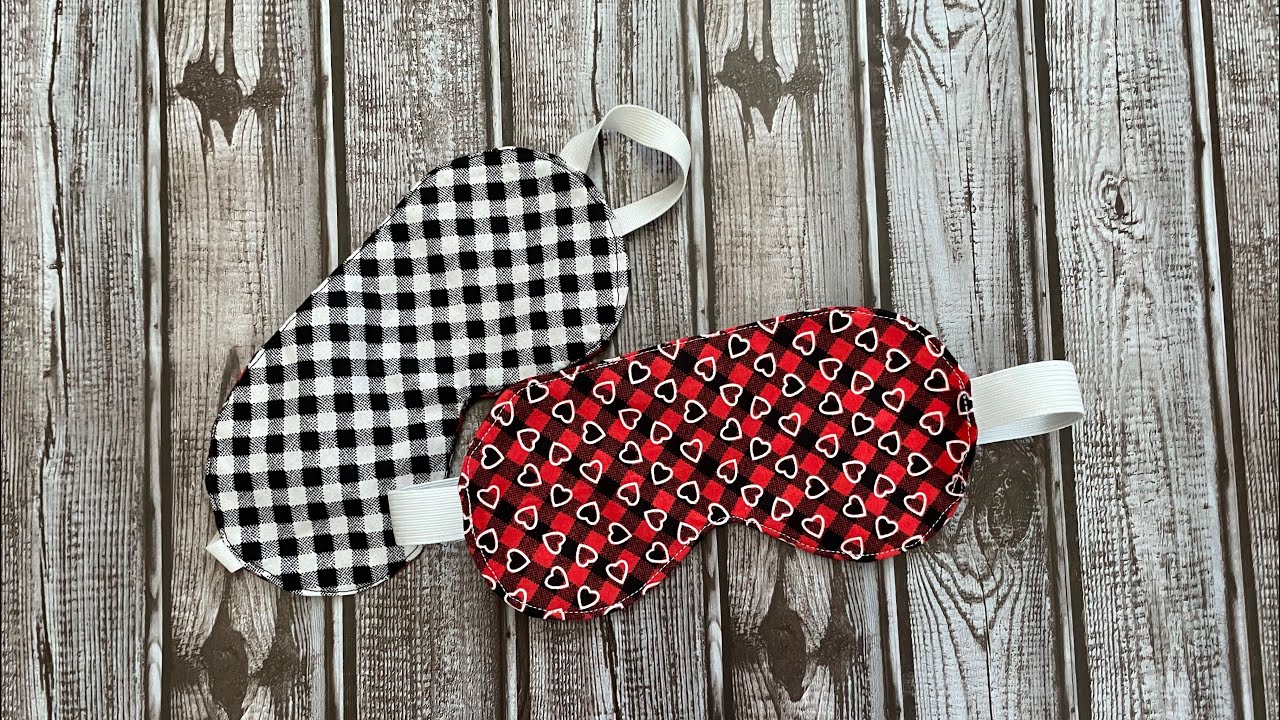 DIY sleep mask tutorial - YouTube