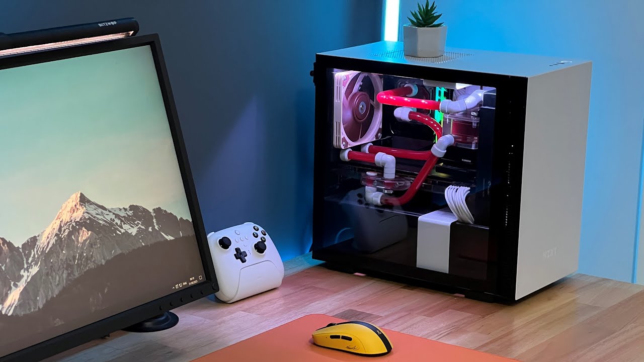 NZXT H210i Mini ITX WaterCooled Build PC - YouTube