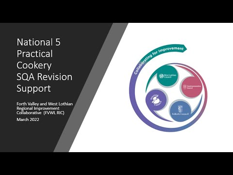 FVWL RIC National 5 Practical Cookery SQA Supported Study - YouTube