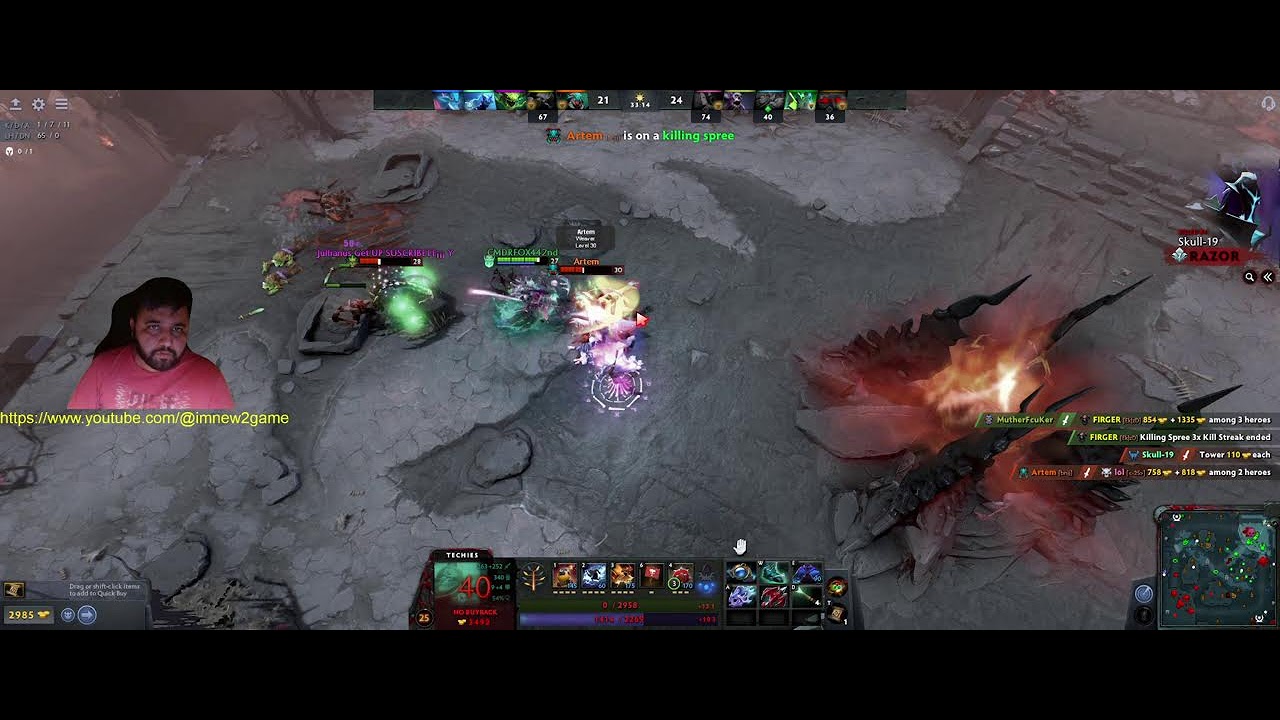 First stomp game as Techies | DOTA 2 - YouTube