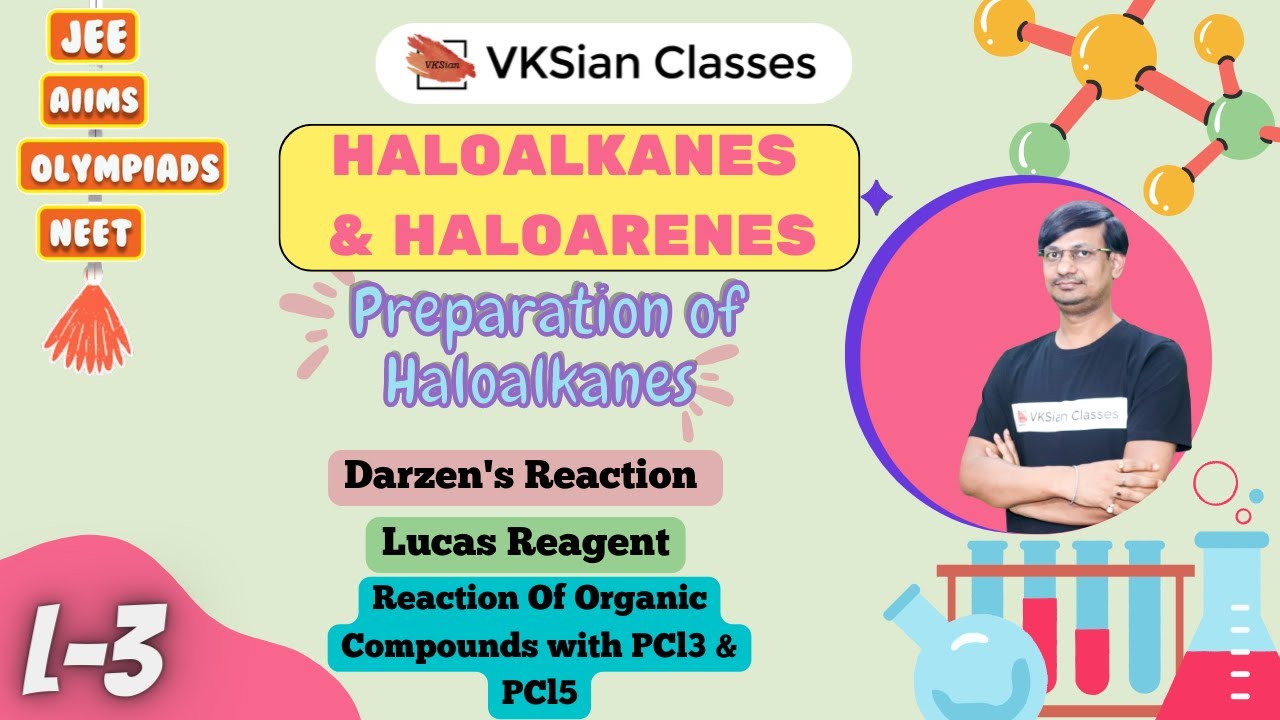 Haloalkanes & Haloarenes | Preparation Of Haloalkane | Lucas Reagent ...