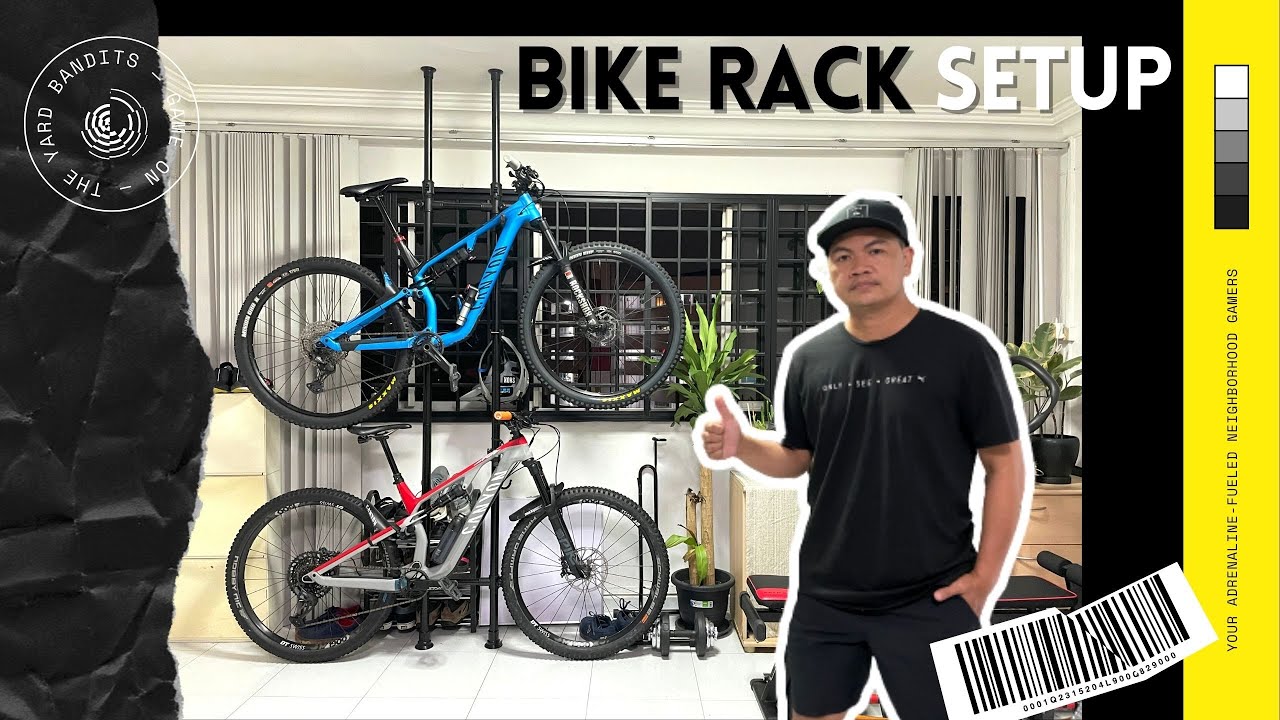 BIKE RACK SETUP | Dual Bicycle Tower Rack - YouTube