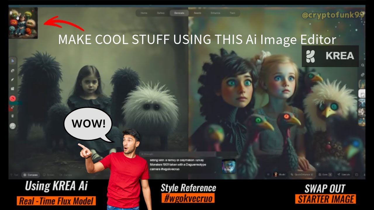 Create Custom Images using @krea_ai using REAL-TIME MODEL #flux #ai ...
