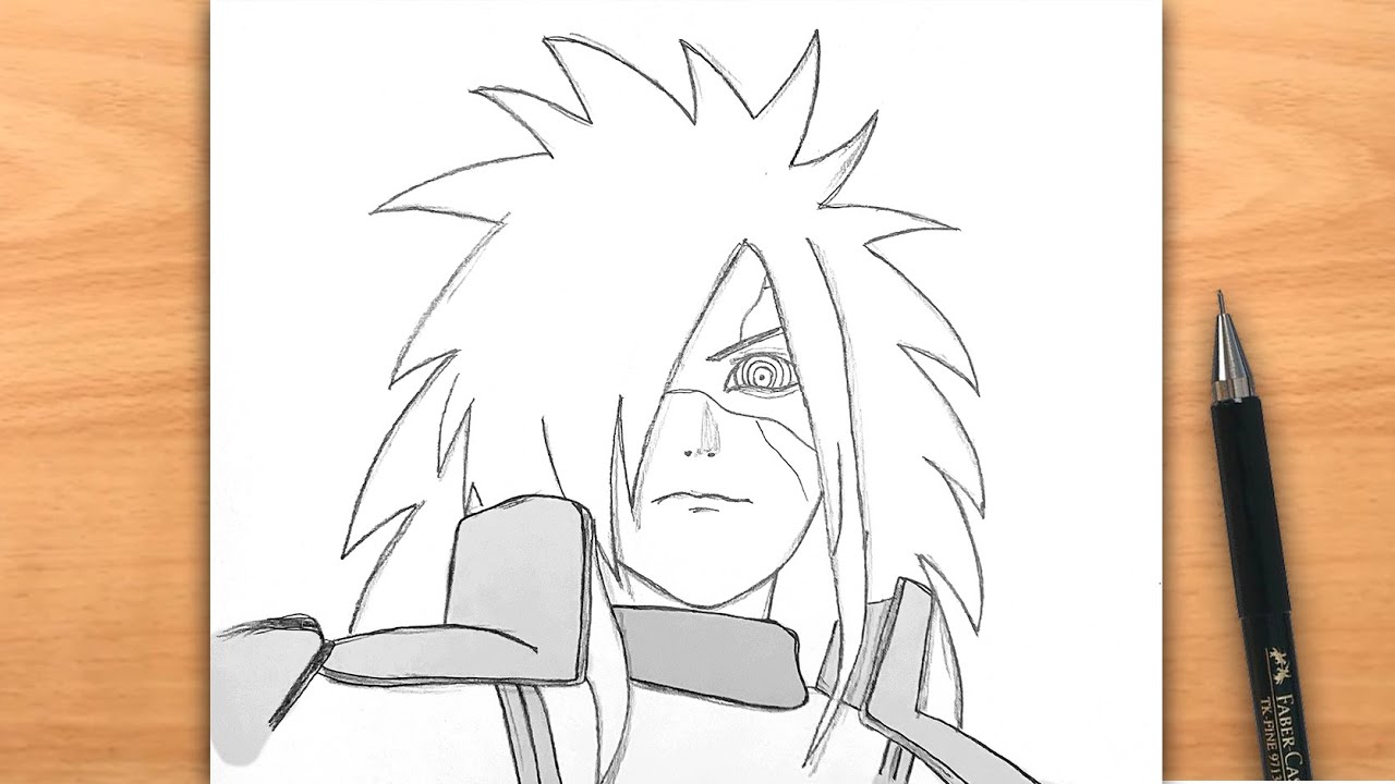 How to draw Madara Uchiha - Naruto | Drawing tutorial step by step ...