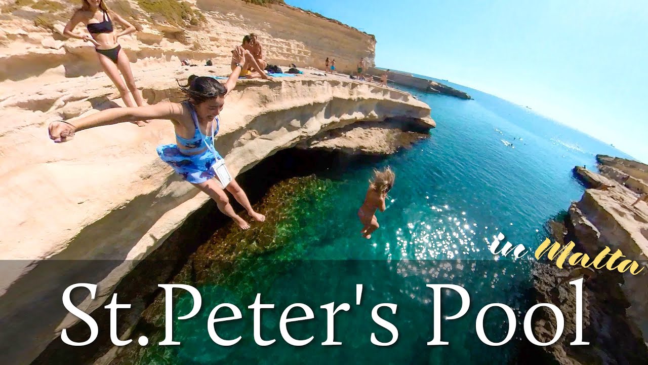 St. Peter's Pool | Beutiful natural pool in Malta - YouTube
