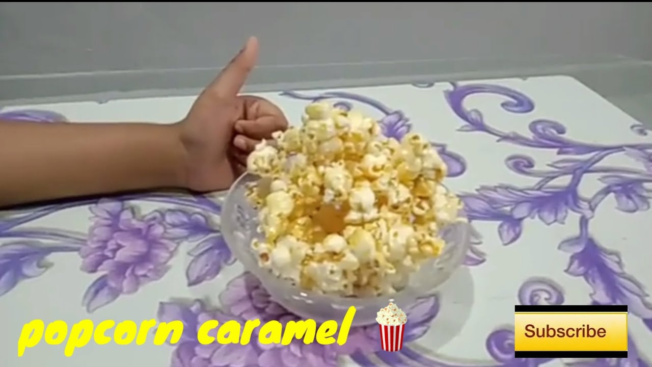 Cara membuat popcorn caramel ( di kuali masak ) - YouTube
