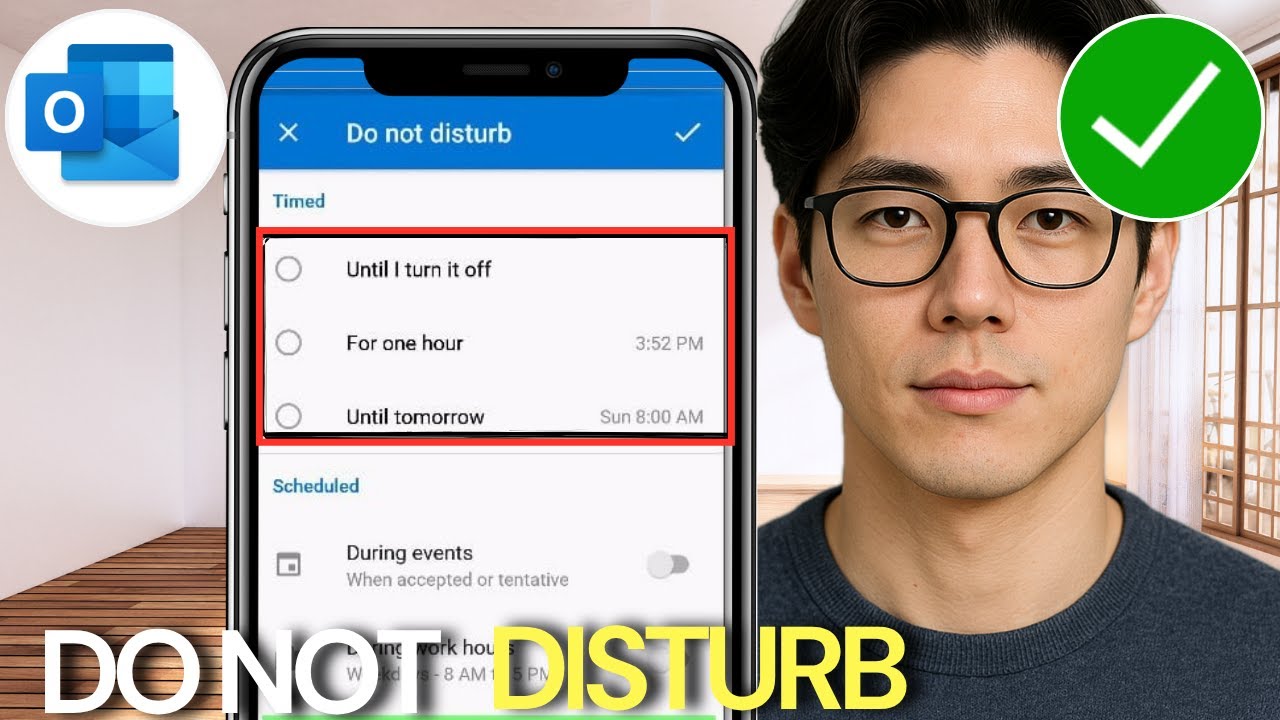 How To Turn On Do Not Disturb in Outlook - YouTube