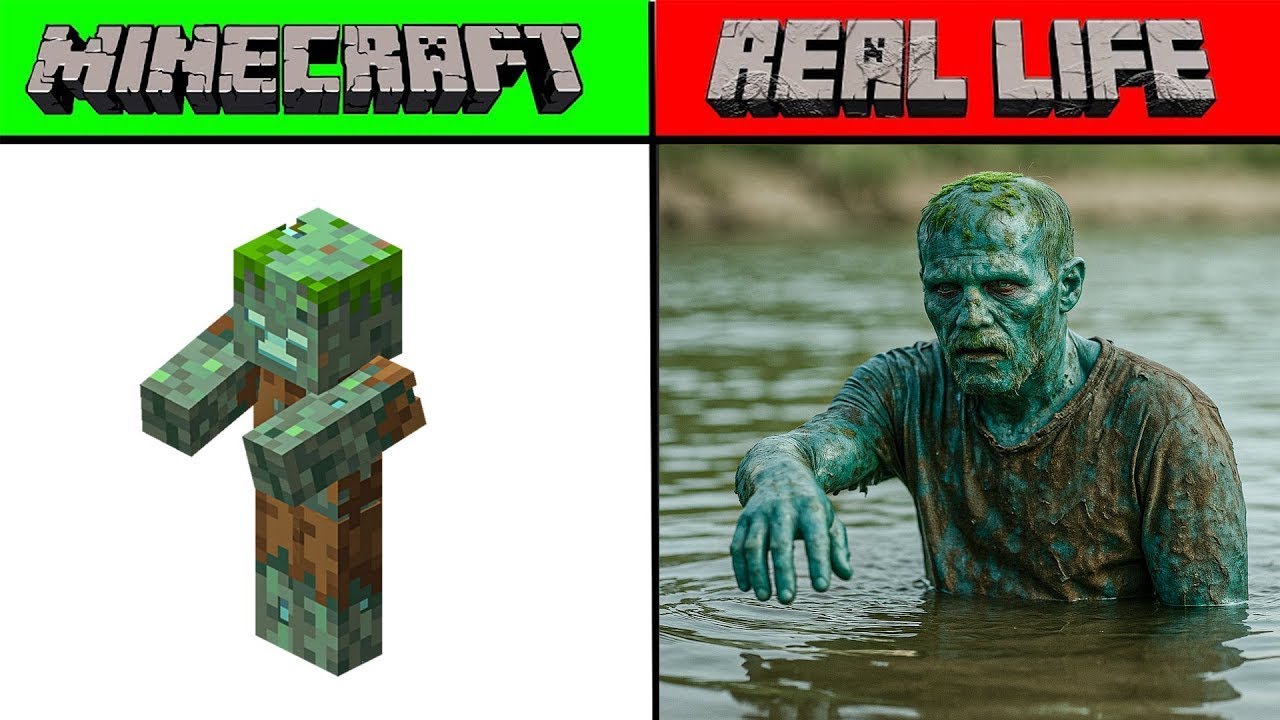 ALL MINECRAFT BOSS MOBS VS REAL LIFE | NO CLICKBAIT! - YouTube