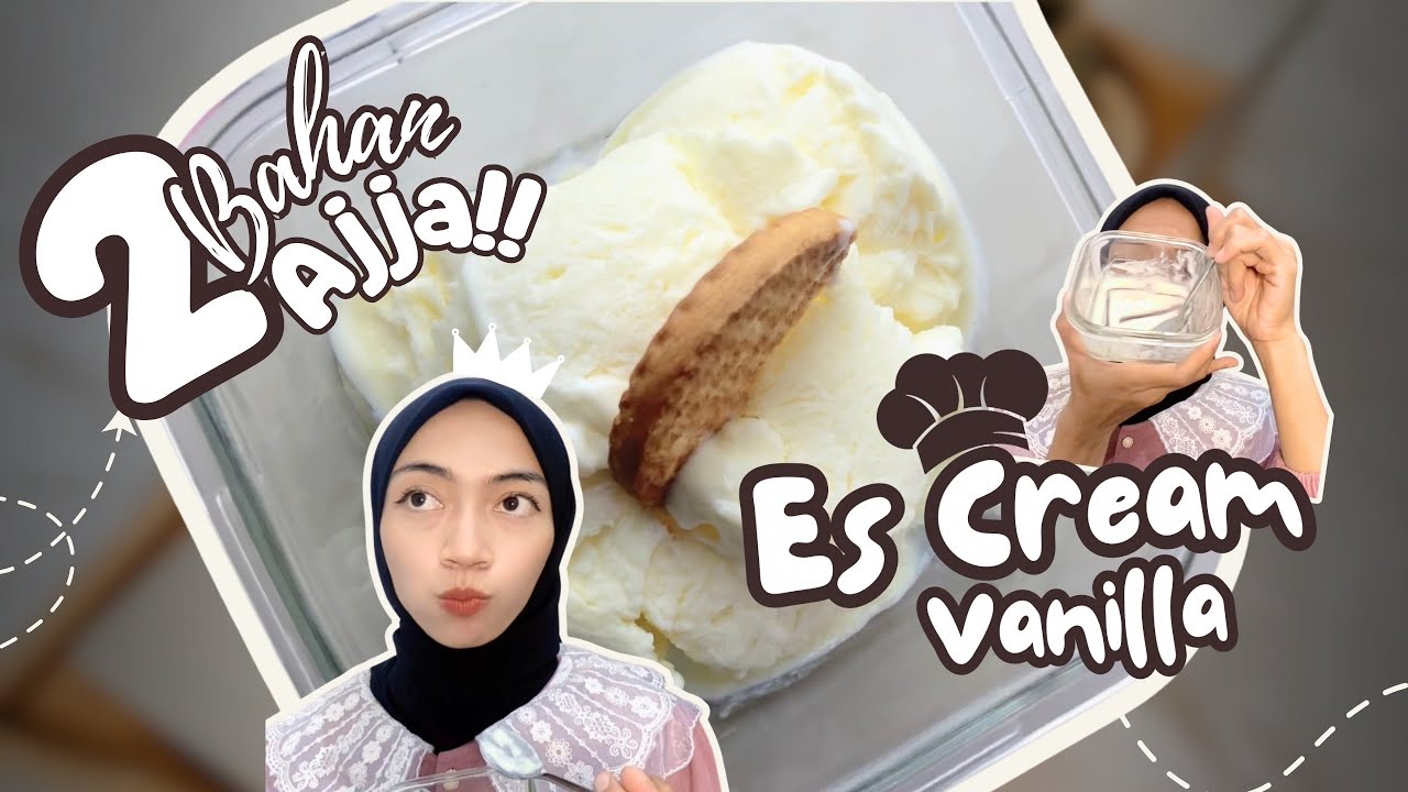 Es cream lembut hanya 2 bahan - YouTube