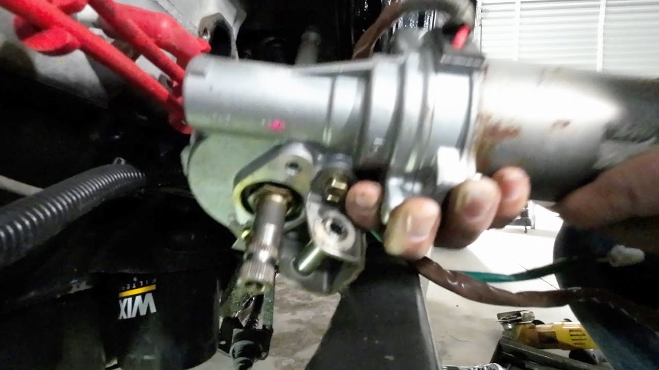 Electronic power steering assist for hot rod 4 Removing steering shaft ...