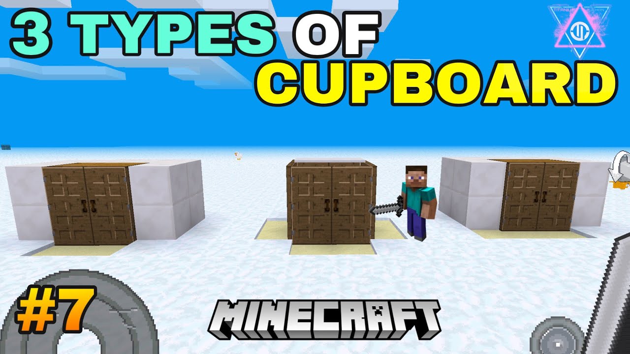 || HOW TO MAKE CUPBOARD IN MINECRAFT || MINECRAFT MULTICRAFT ||GAMEPLAY ...