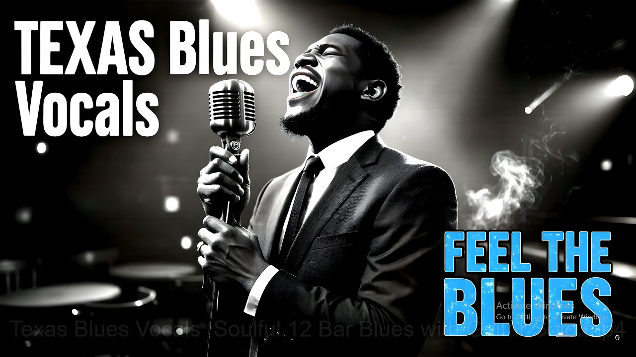 Texas Blues Vocals Soulful 12 Bar Blues with Guitar Solo - YouTube