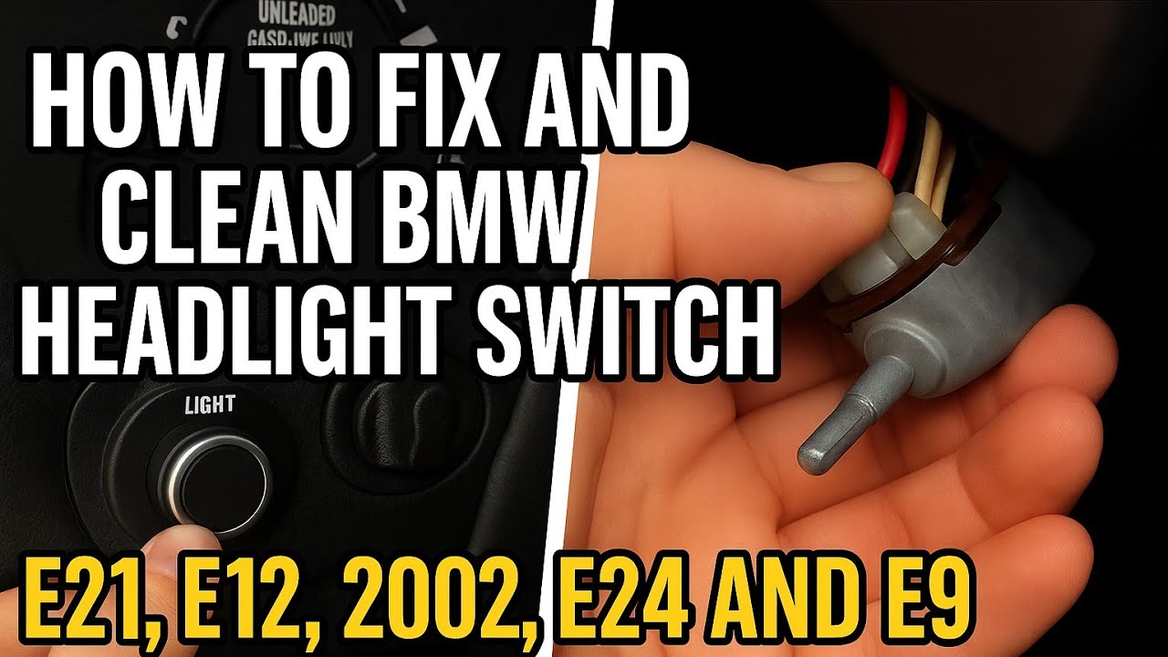 How to Fix and Clean BMW Headlight Switch | E21, E12, 2002, E24 and E9 ...