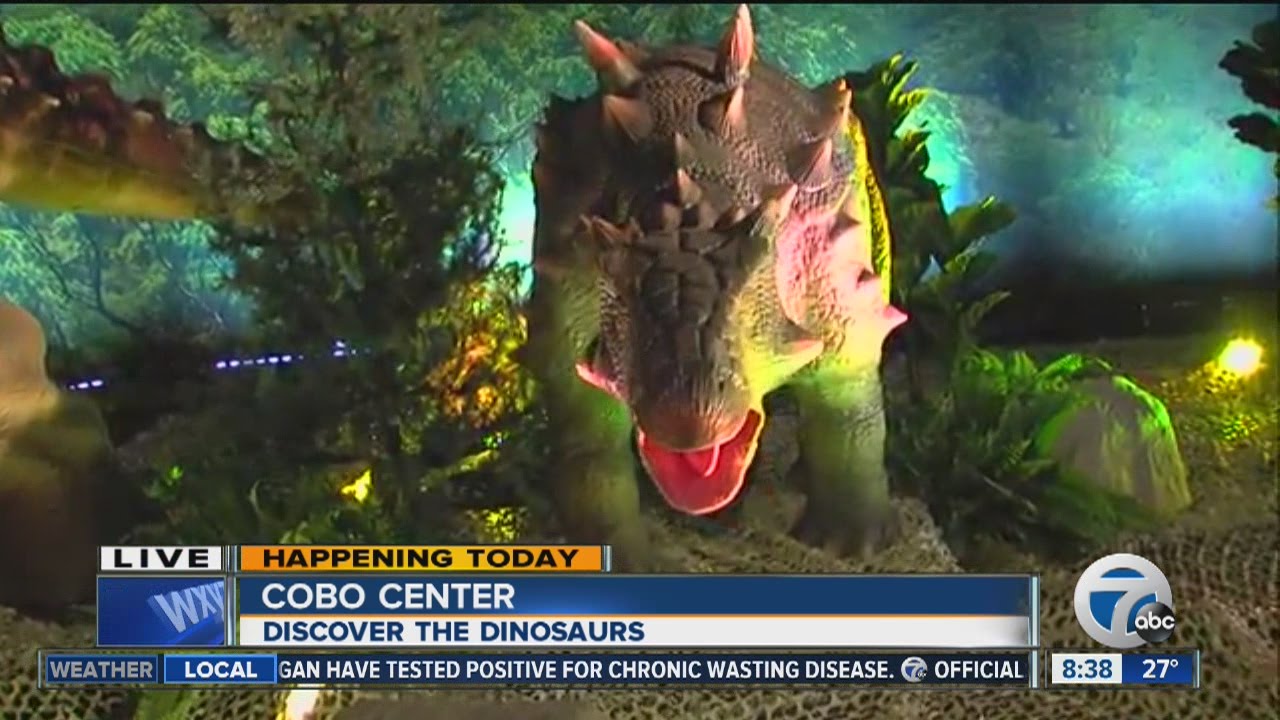 Dinosaurs UNLEASHED at Cobo Center All Weekend Long - YouTube
