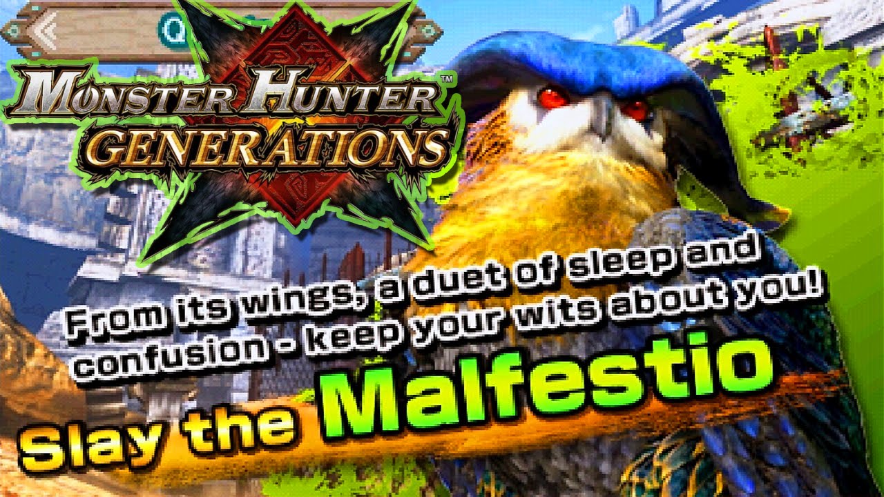 Monster Hunter Generations: Demo Malfestio Longsword Gameplay - YouTube