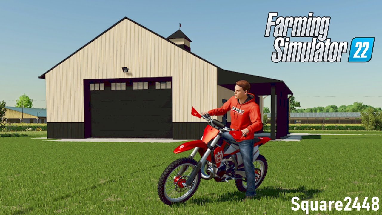 Building A Pole Barn & NEW Dirtbike | Xbox | FS22 Homeowner - YouTube