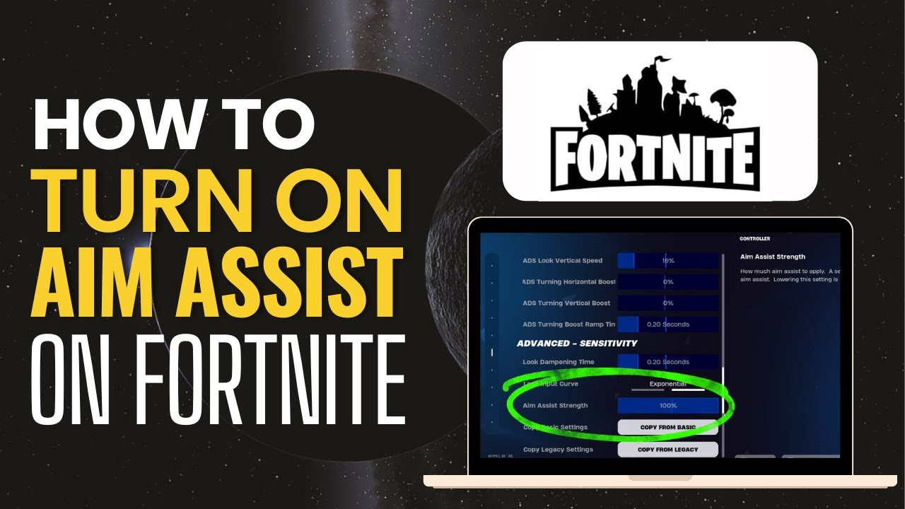 How to Turn On Aim Assist in Fortnite - 2024 - YouTube