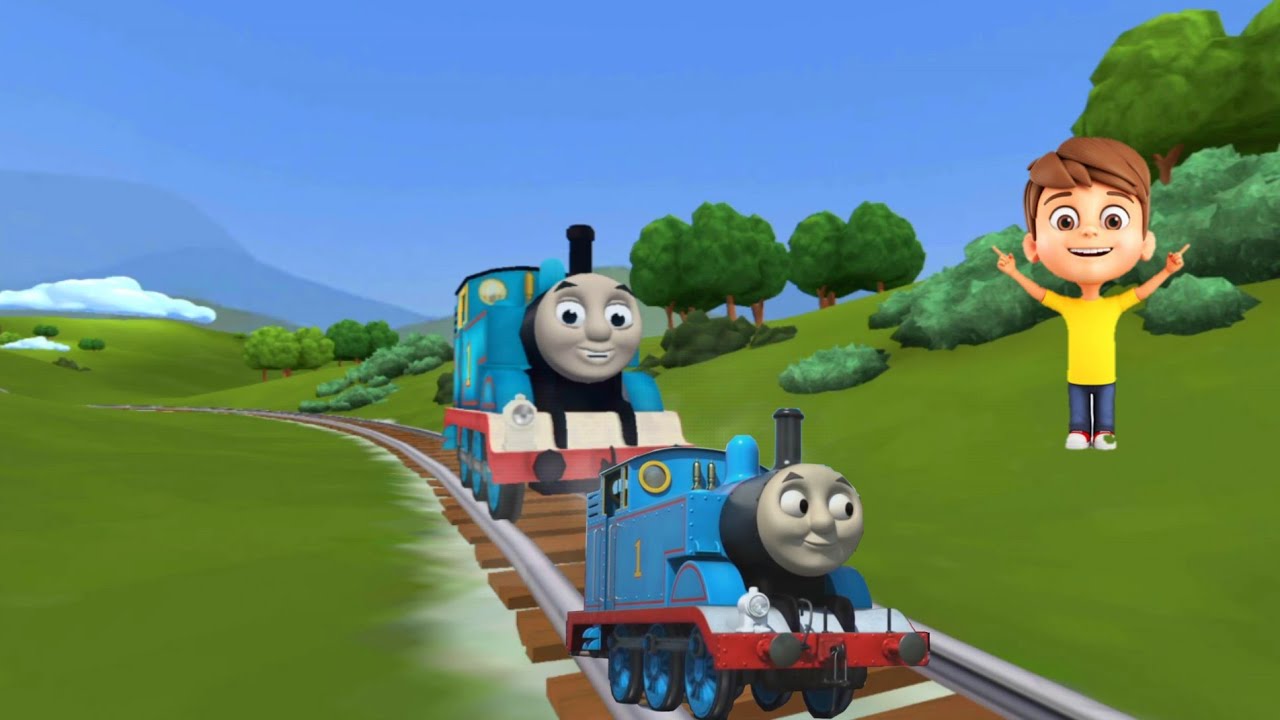 the Thomas racing travel || Thomas and friends || train racing games ...