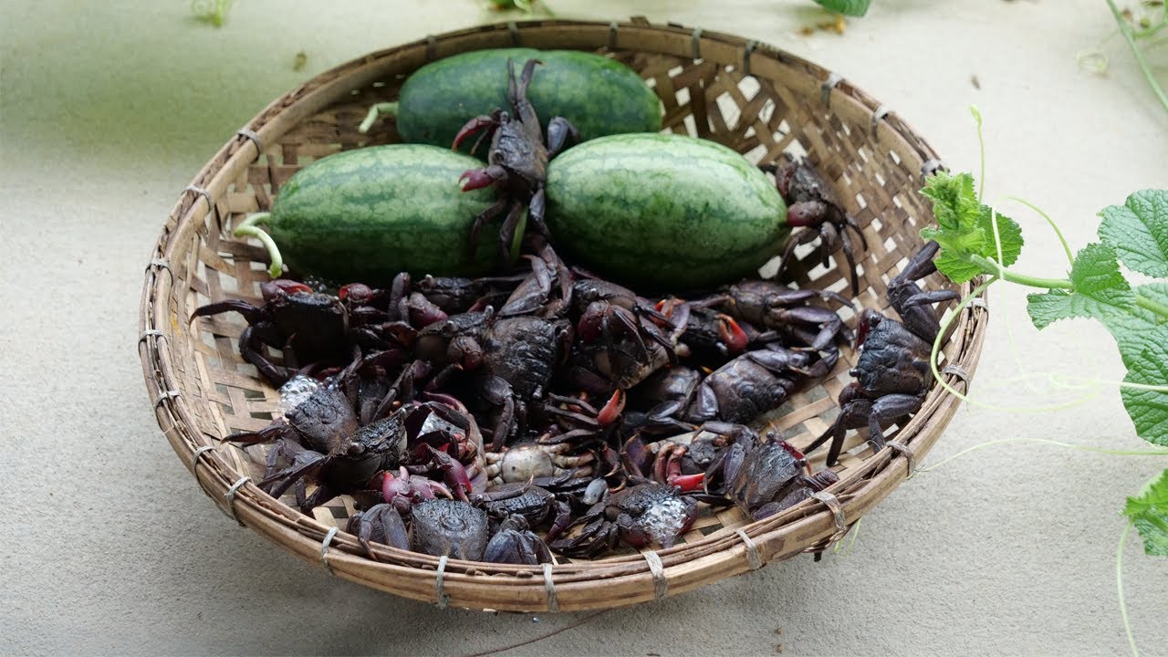 Unique Cooking Sea Crab Vs Watermelon - YouTube