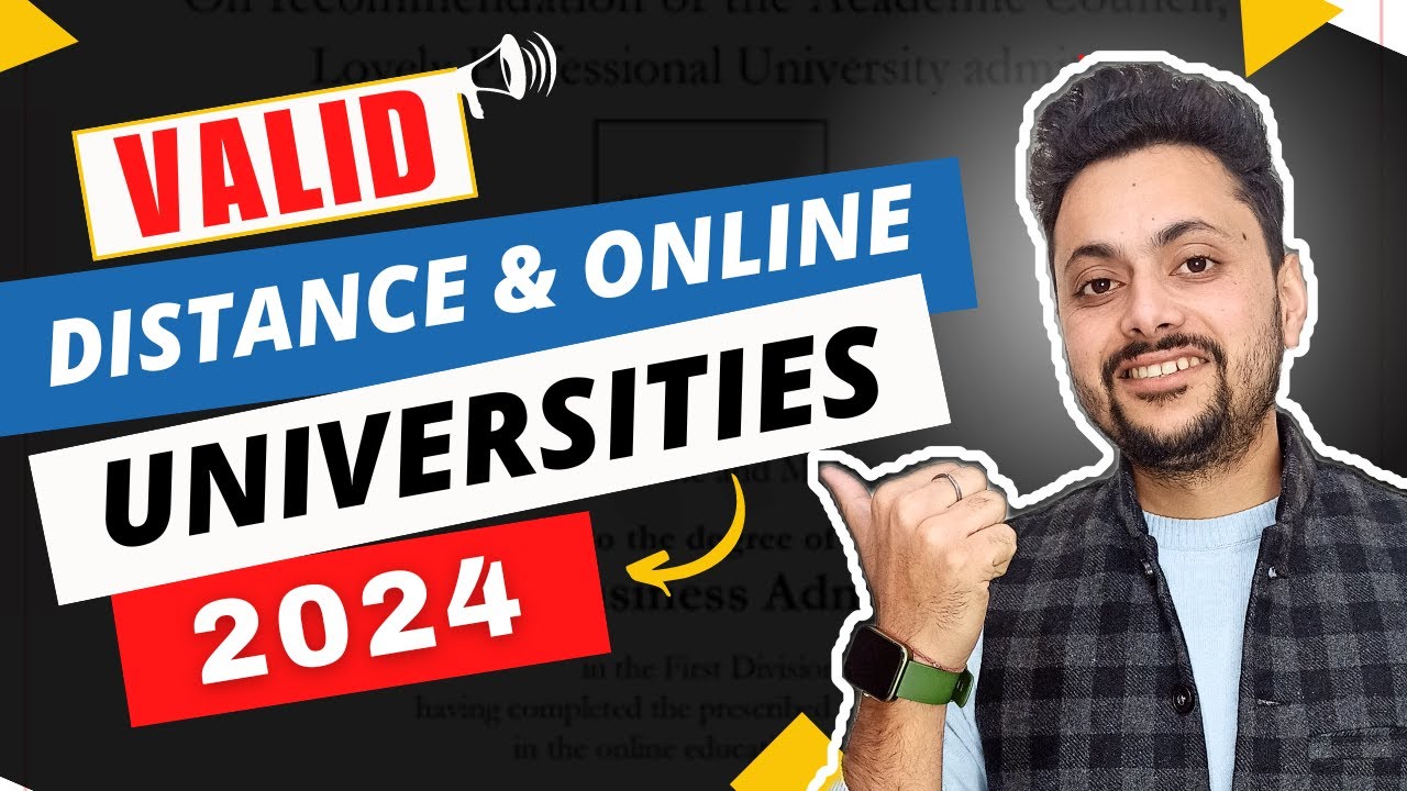 Distance and online Education Approved Universities 2024 | Valid Online ...