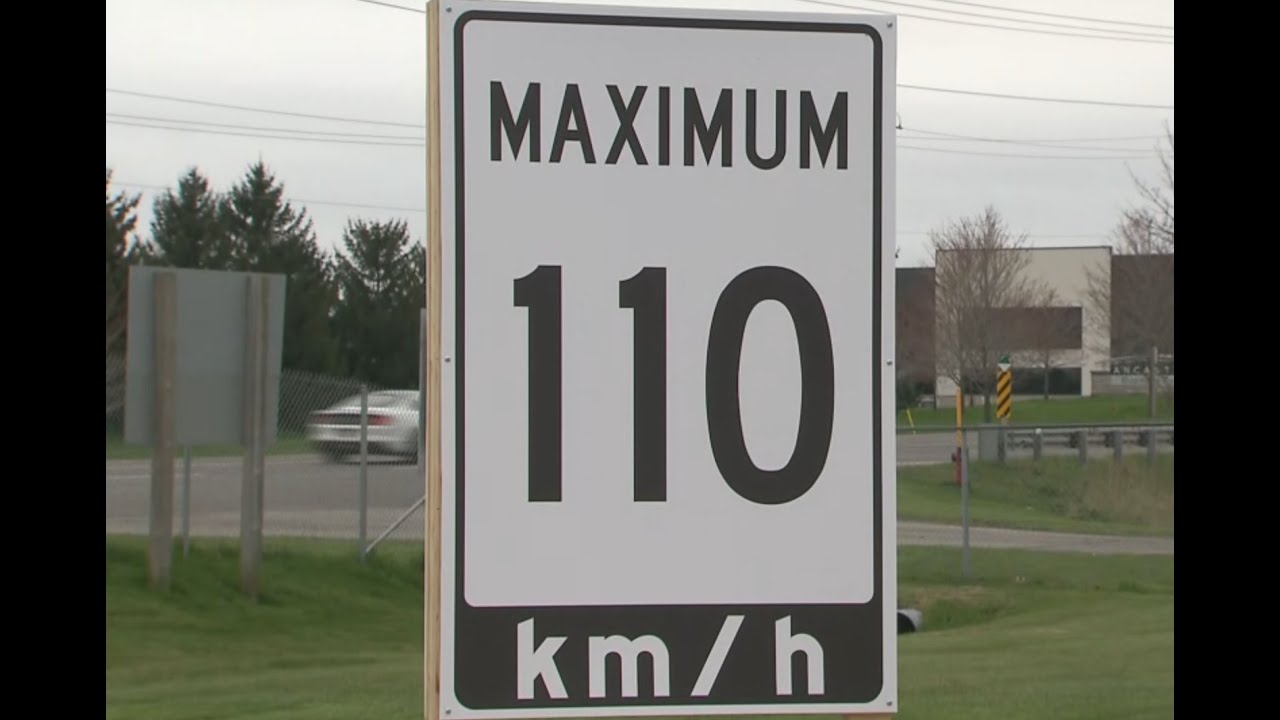 Ontario increasing speed limits to 110 km/h in July 2024 - YouTube